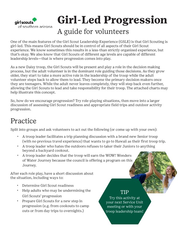 Volunteer Forms & Documents | Girl Scouts